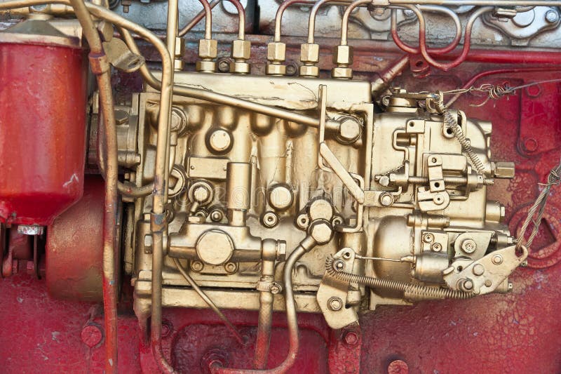 Golden engine stock image. Image of automobile, power - 22283393