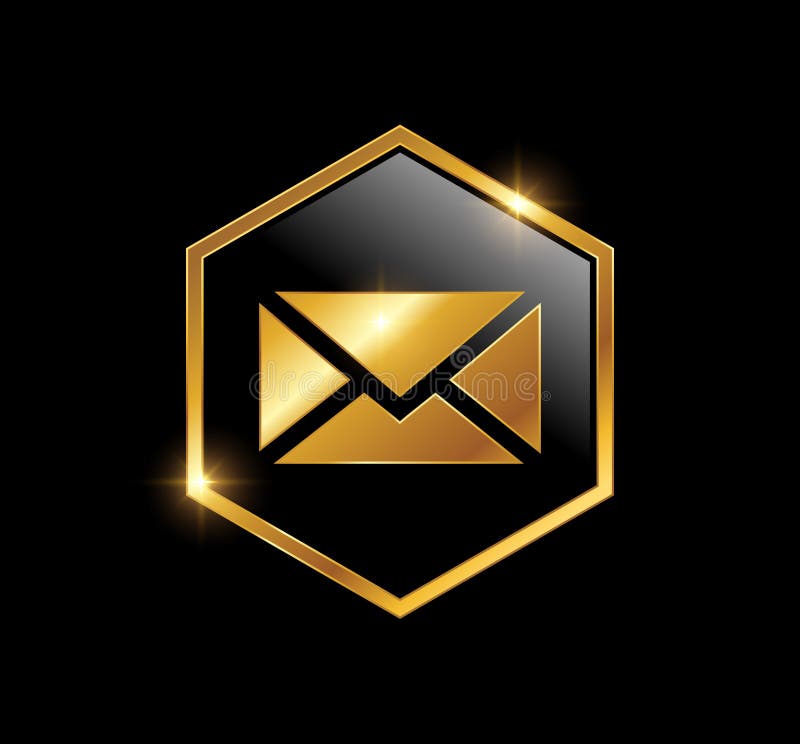 Open Golden Envelope Stock Illustrations – 550 Open Golden Envelope ...