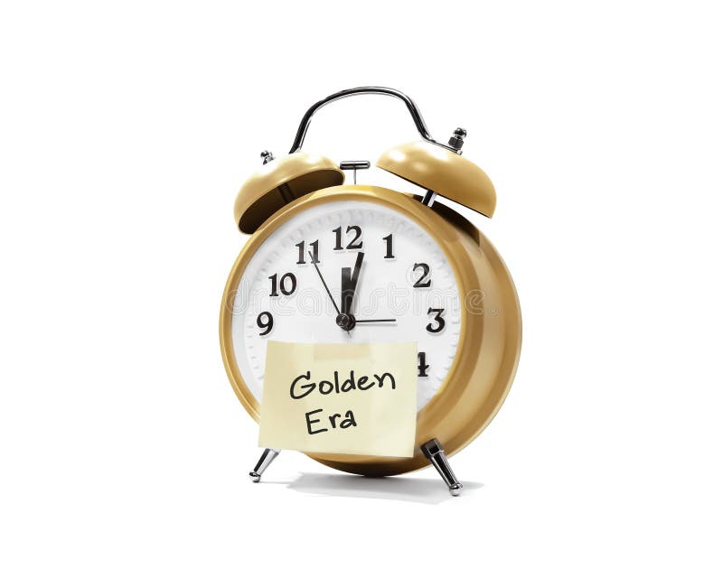 Golden era stock image. Image of midnight, time, vintage - 195993373