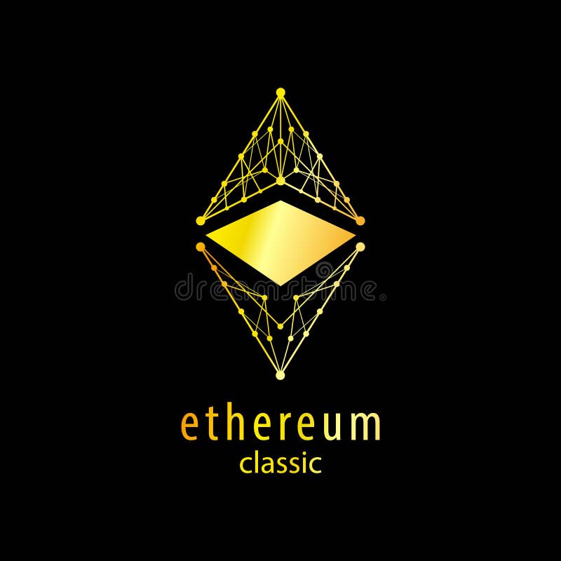 Golden Ethereum Classic Symbol Vector Icon, Illustration, Eps File ... Golden Ethereum Classic Symbol Vector Icon, Illustration, Eps File ...