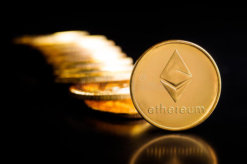 Ethereum Coins, the Virtual Crypto Currency Editorial Photography ...