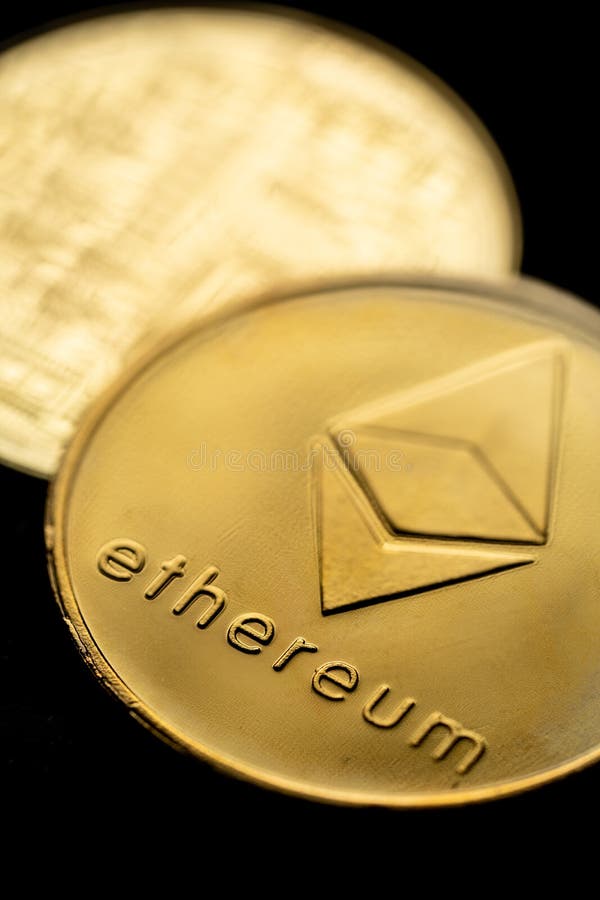 Golden Ethereum Cryptocurrency Editorial Photo - Image of coin, buying ...
