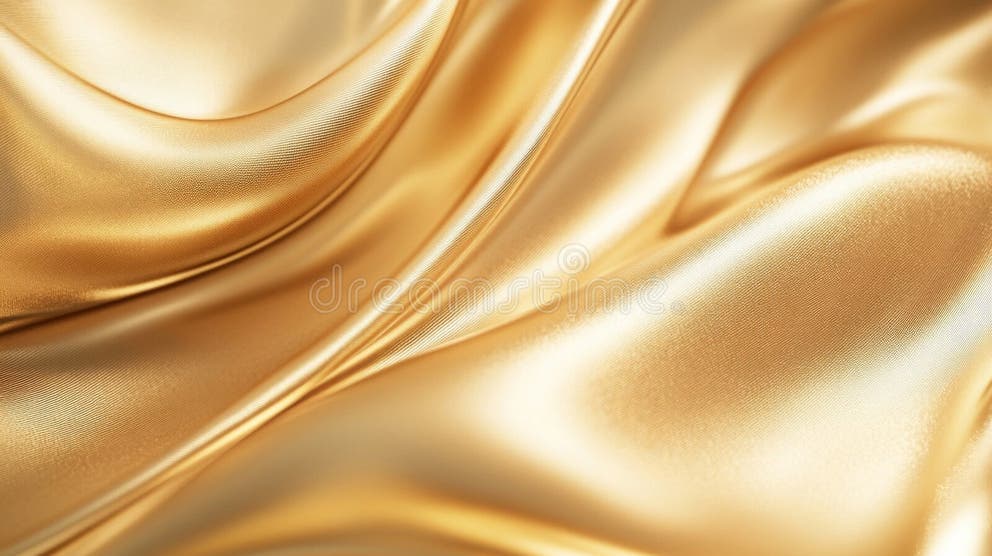 Golden Fabric Drape Texture Background Stock Illustration ...