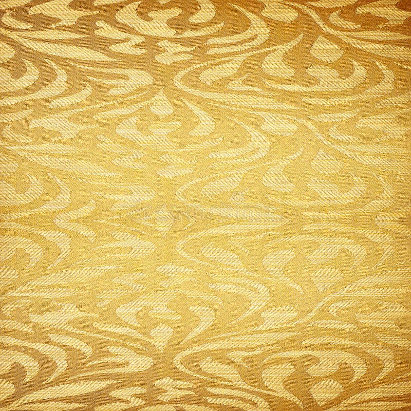 Golden Fabric Floral Ornament Pattern Stock Photo - Image of baroque ...