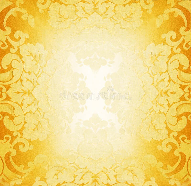 Golden fabric pattern stock image. Image of foliage, gold - 2852873