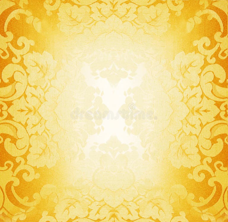 Golden fabric pattern stock image. Image of foliage, gold - 2852873