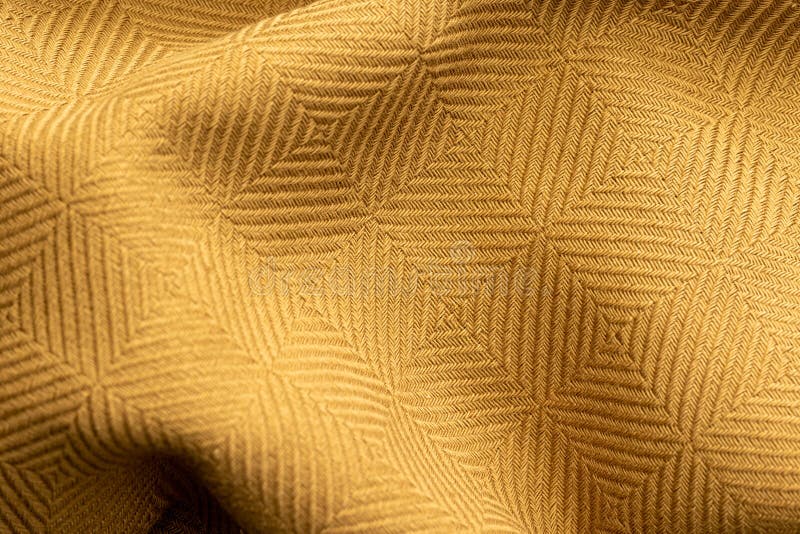 Golden fabric in pattern stock image. Image of fashion - 267794171