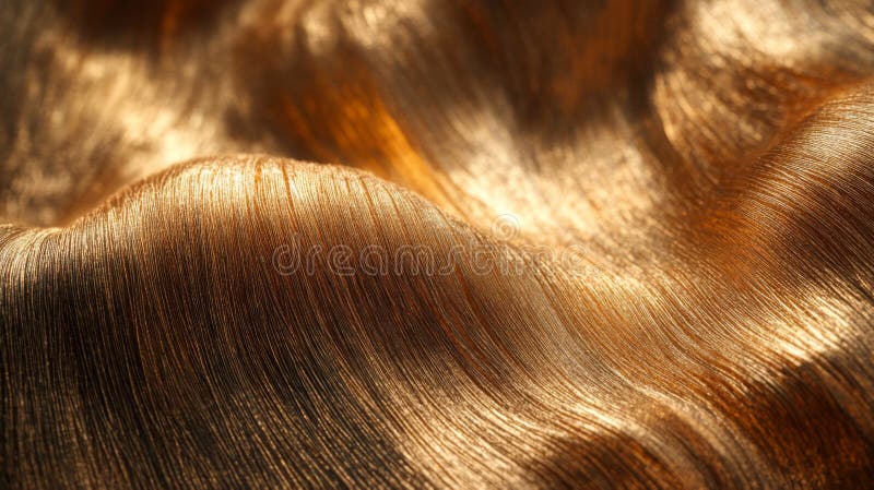 Golden Fabric Texture Shows Subtle Waves and Lines Stock Illustration ...