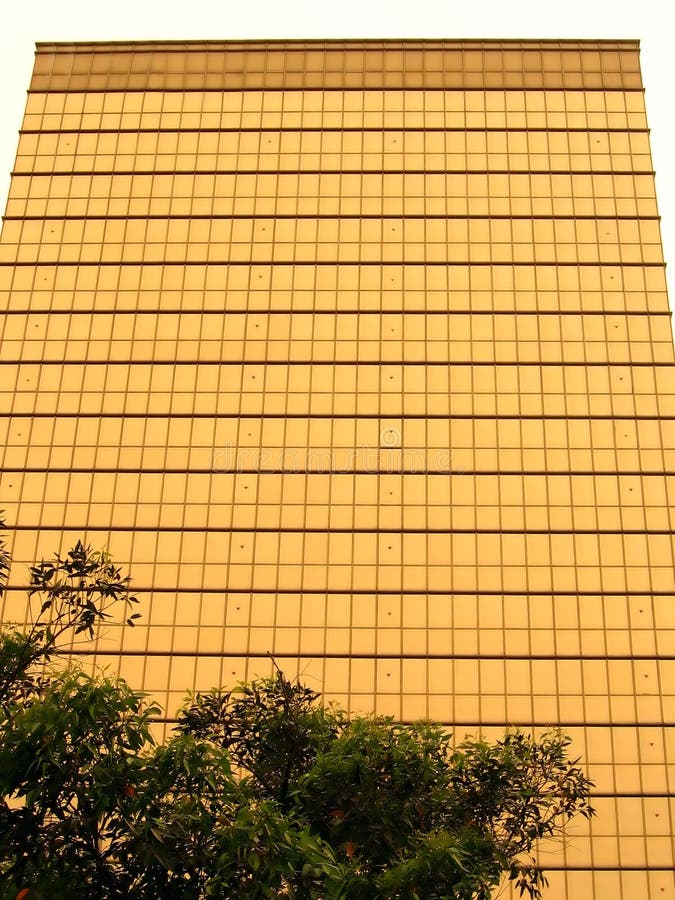 Golden Facade stock image. Image of conglomerate, success - 843443