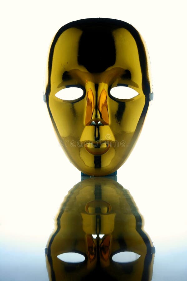 Golden face mask stock photo. Image of gold, face, lips - 42140682