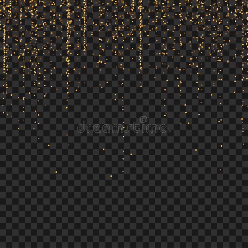 Golden Falling Glitter New Year Christmas Sparkling Lights Vector ...