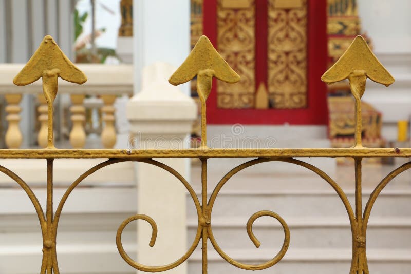 Thai temple fence stock photo. Image of architecture - 19818582