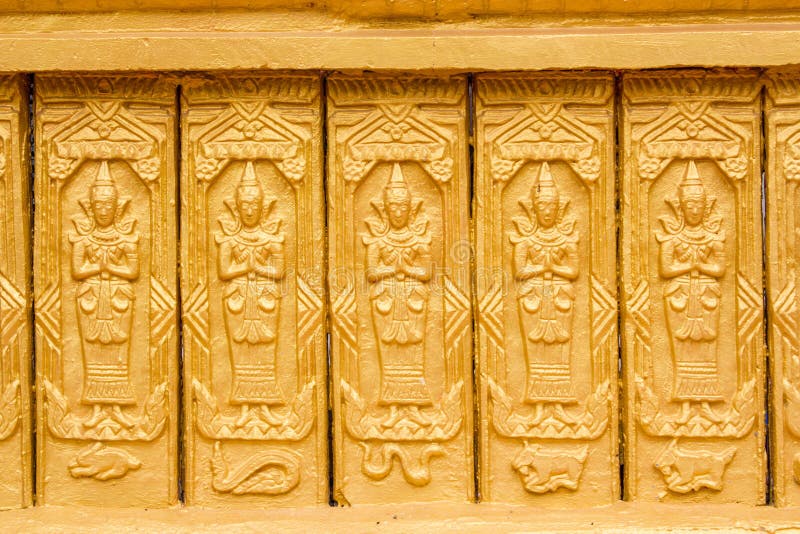 The golden figure of deva stock image. Image of historic - 43385227