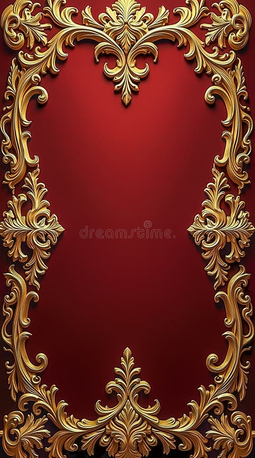 Golden Filigree and Floral Patterns Create a Stunning Baroque Texture ...