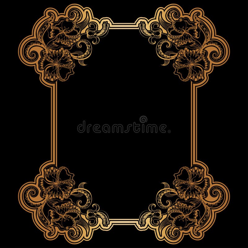 Filigree Frame Design Stock Illustrations – 60,923 Filigree Frame ...