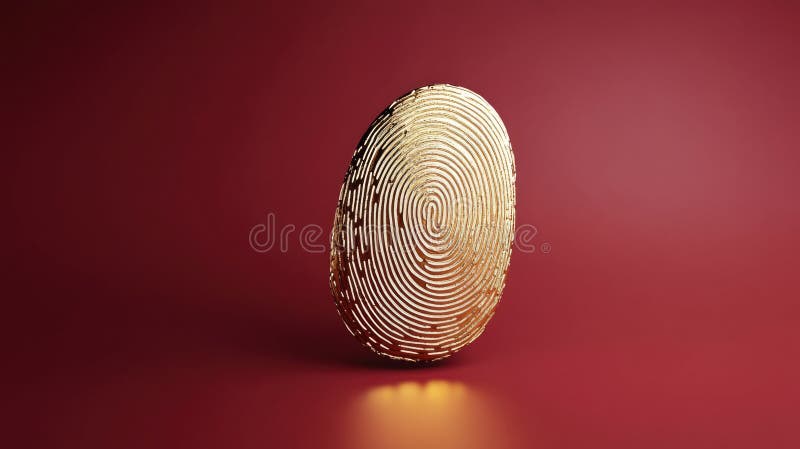 Biometric Identification Fingerprint Scanner. Stock Image - Image of ...