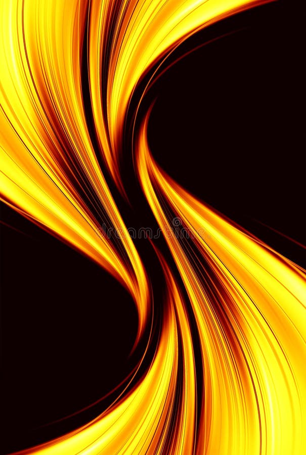 Golden fire stock illustration. Illustration of shape - 22432812