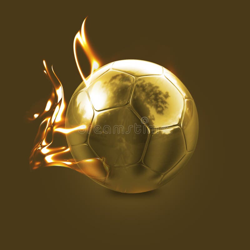 Golden Fire Ball stock illustration. Illustration of closeup - 11985987