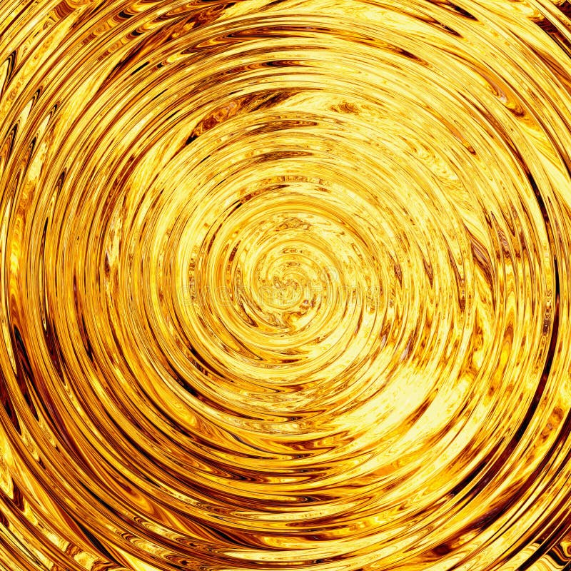 Golden or Fire Reflection in Ripples on the Water Stock Illustration ...