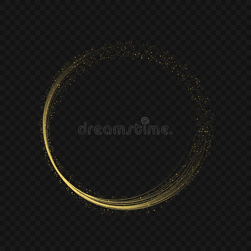 Golden fire ring stock vector. Illustration of background - 105795671
