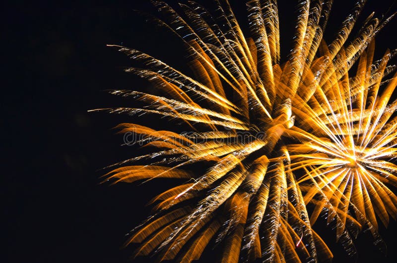 Golden Fire in the Sky stock image. Image of golden, celebrate - 42520015