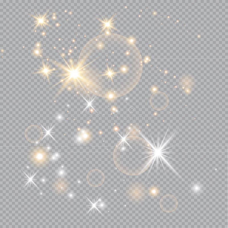 Golden Fire on a Transparent Background, Stock Vector - Illustration of ...