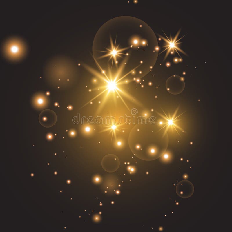 Golden Fire on a Transparent Background, Stock Vector - Illustration of ...