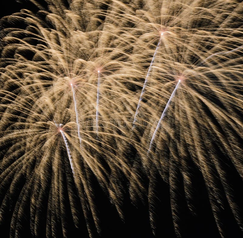 Golden fireworks stock photo. Image of event, festival - 36297406