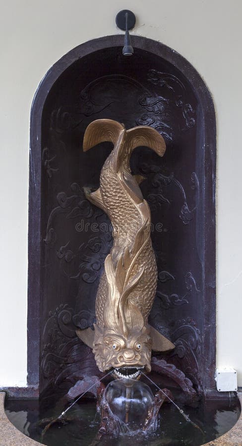 Golden fish stock photo. Image of antiques, enhance, carved - 51184066