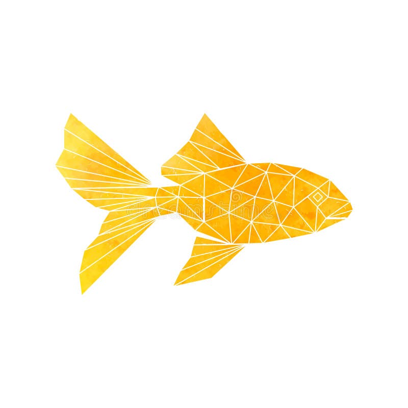 Golden Fish icon stock vector. Illustration of fishicon - 99192840