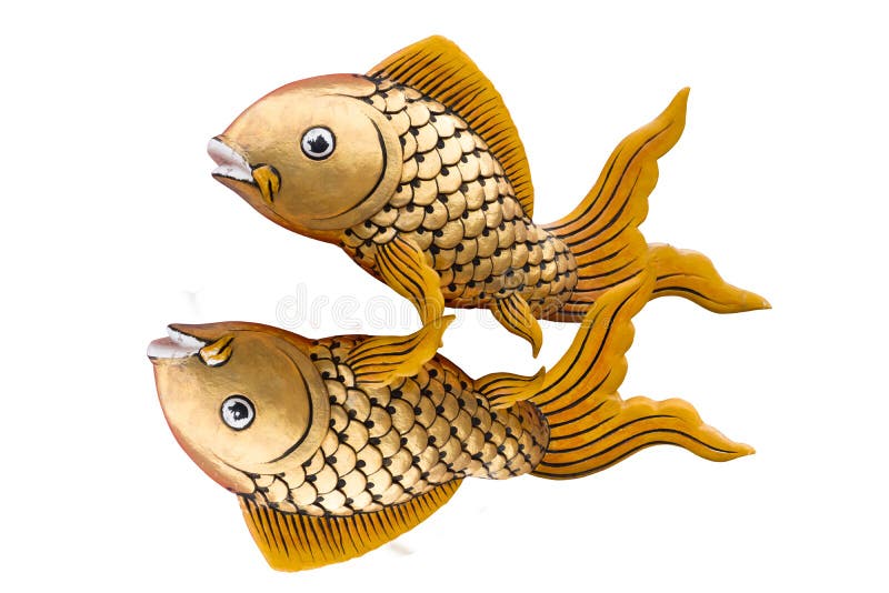 The golden fish of statue. stock photo. Image of carp - 115775950
