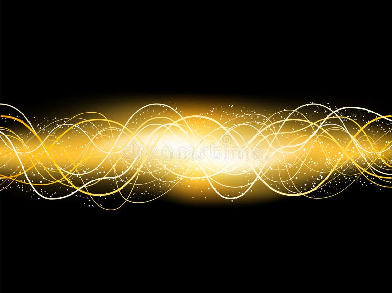 Golden flow stock vector. Illustration of background - 13696035