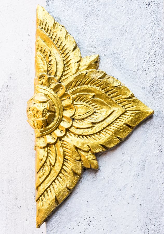Golden flower stucco stock image. Image of native, frame - 53812297