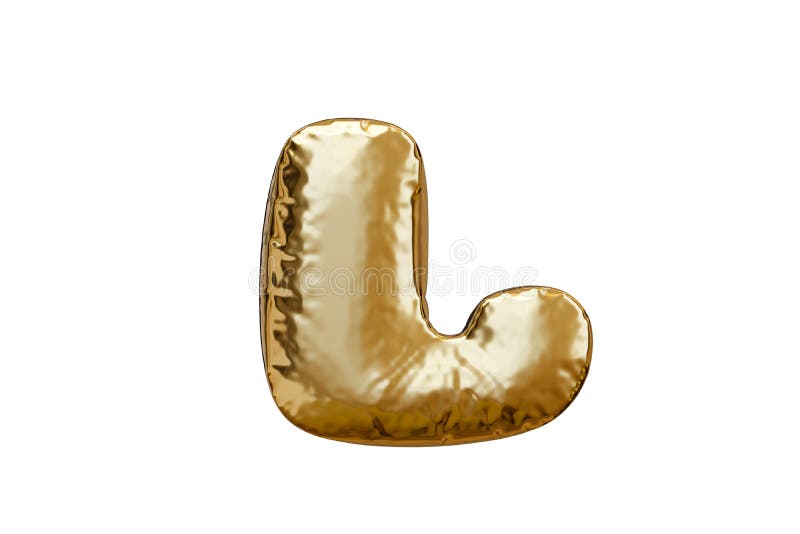 Balloon Letter L 3d Golden Foil Realistic Alphabet Stock Illustrations ... Balloon Letter L 3d Golden Foil Realistic Alphabet Stock Illustrations ...