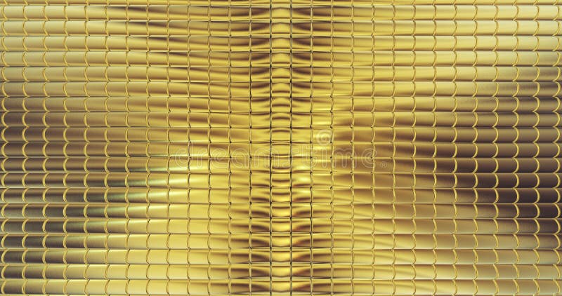 Gold Foil Tiles Texture Background 3D Rendering Stock Illustration ...
