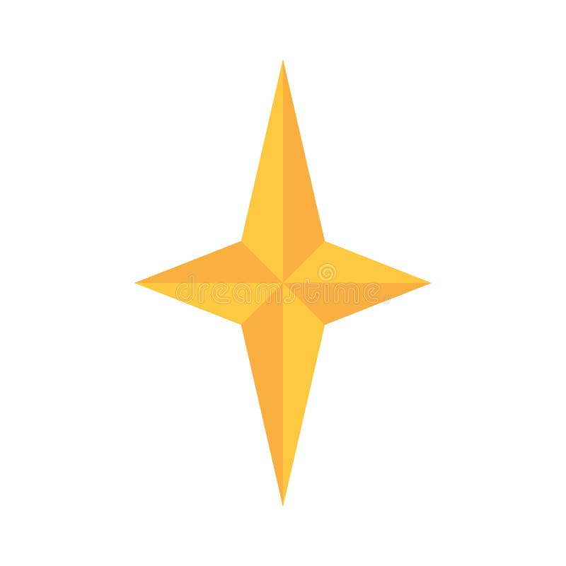 Golden four-pointed star stock vector. Illustration of sign - 255501374 Golden four-pointed star stock vector. Illustration of sign - 255501374