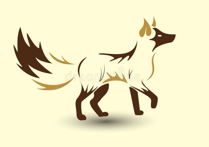 Golden fox stock vector. Illustration of wildlife, nature - 6474601