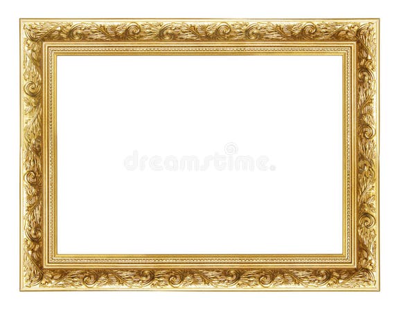 Golden frame 2 stock image. Image of borderline, line - 3846421