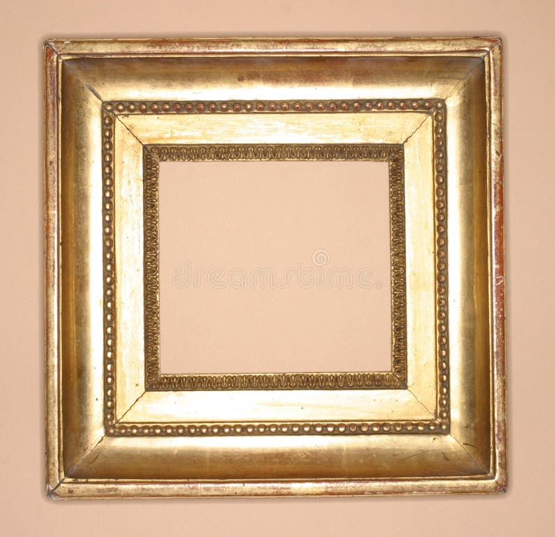 Golden Frame stock image. Image of digital, ornamental - 287113