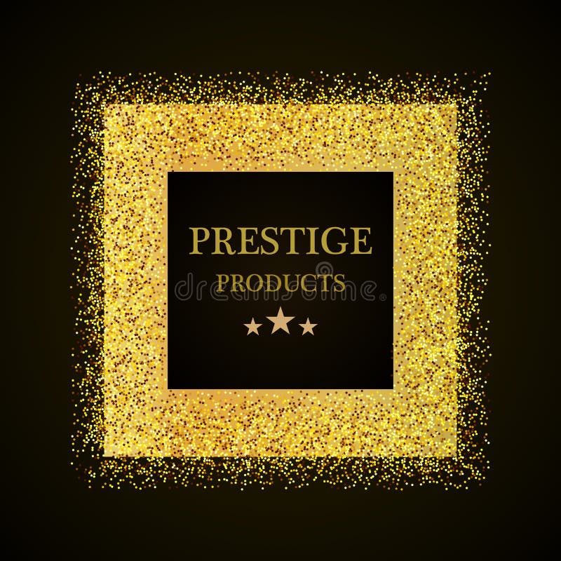 Vip Royal Purple Label with Golden Frame and Crown on Black Floral ...