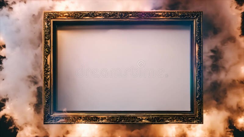 Smoke and Fire Explosion in Frame Test during Daytime Stock Footage ...