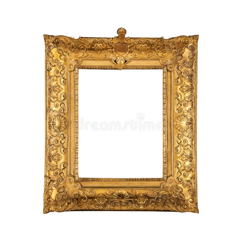 Golden Frame Decorative Elegant Fine Thick Ornamental Template ...