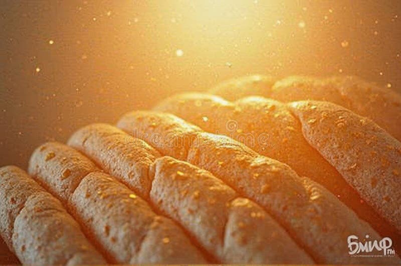 Golden Freshly Baked Bread Loaves with Sunlit Crust Stock Image - Image of wheat, breakfast ...