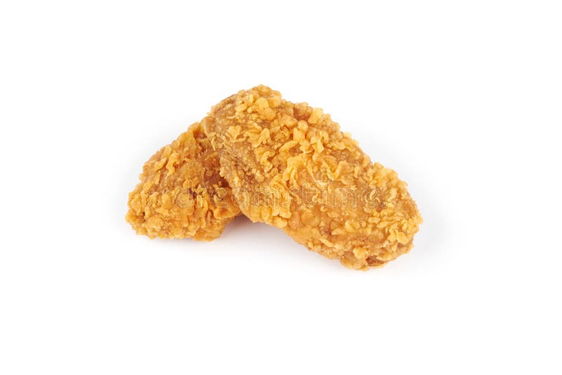 Fried Chicken Breast on White Background, Photo in Studio Stock Image ...