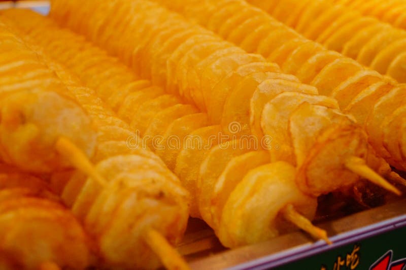 Fried Potato Chips, a String of Potato Chips Fried, into a Delicious ...