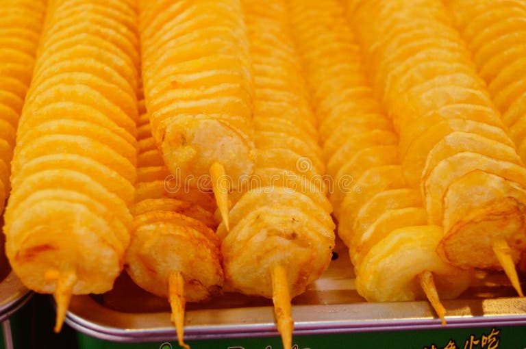 Fried Potato Chips, a String of Potato Chips Fried, into a Delicious ...