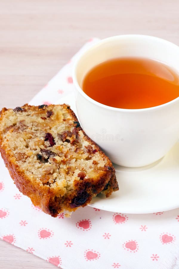 Golden fruit loaf slice stock photo. Image of slice, food - 30529718