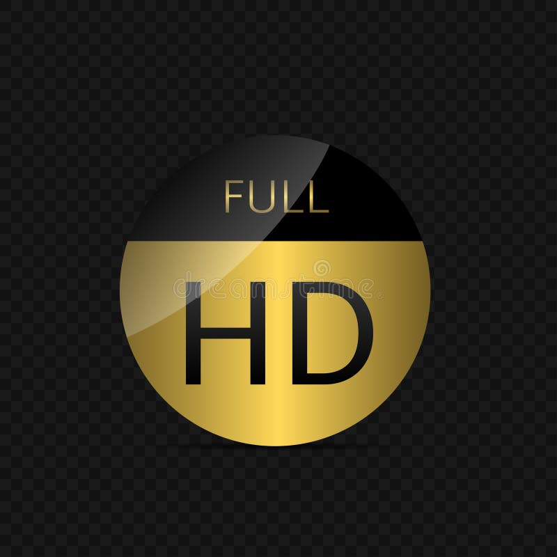 Full HD label stock vector. Illustration of golden, communication ...