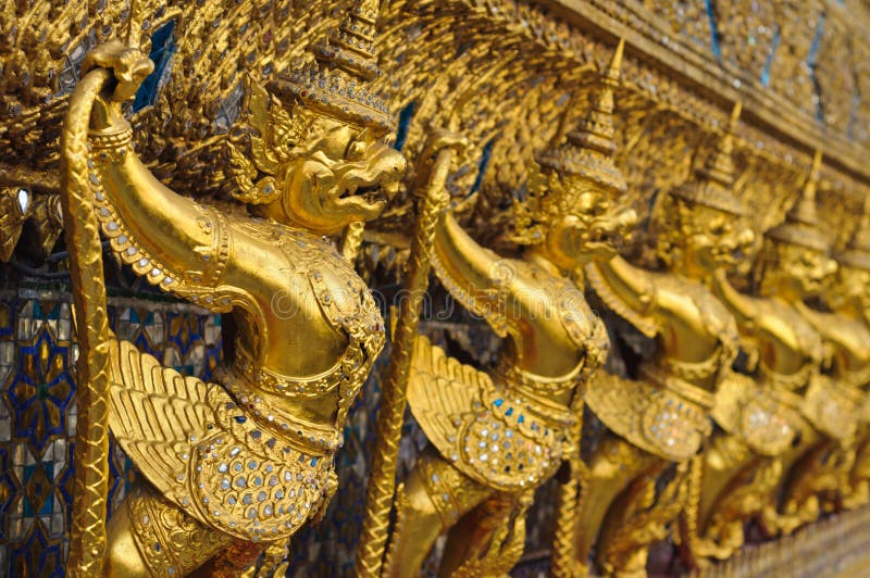 Golden garuda stock image. Image of asian, asia, ornate - 22317561