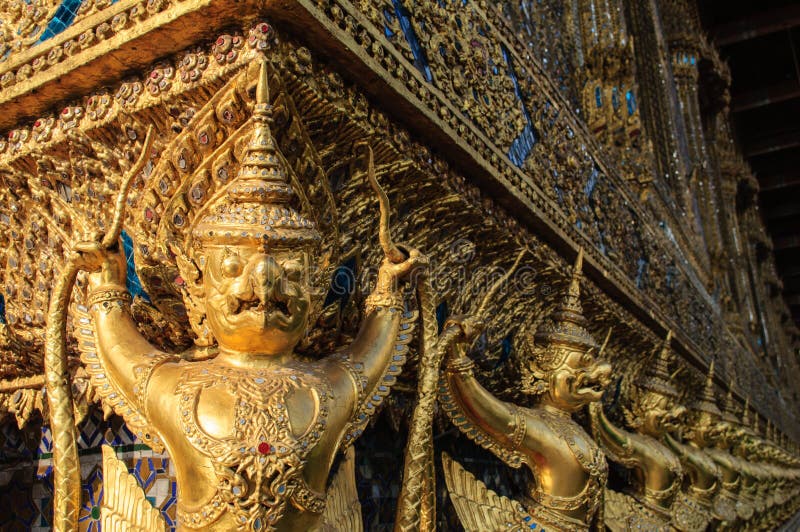 Golden garuda stock photo. Image of culture, travel, bangkok - 38309096
